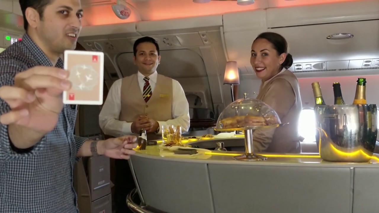Magic: "The Mysterious Emirates Playing Card" - YouTube