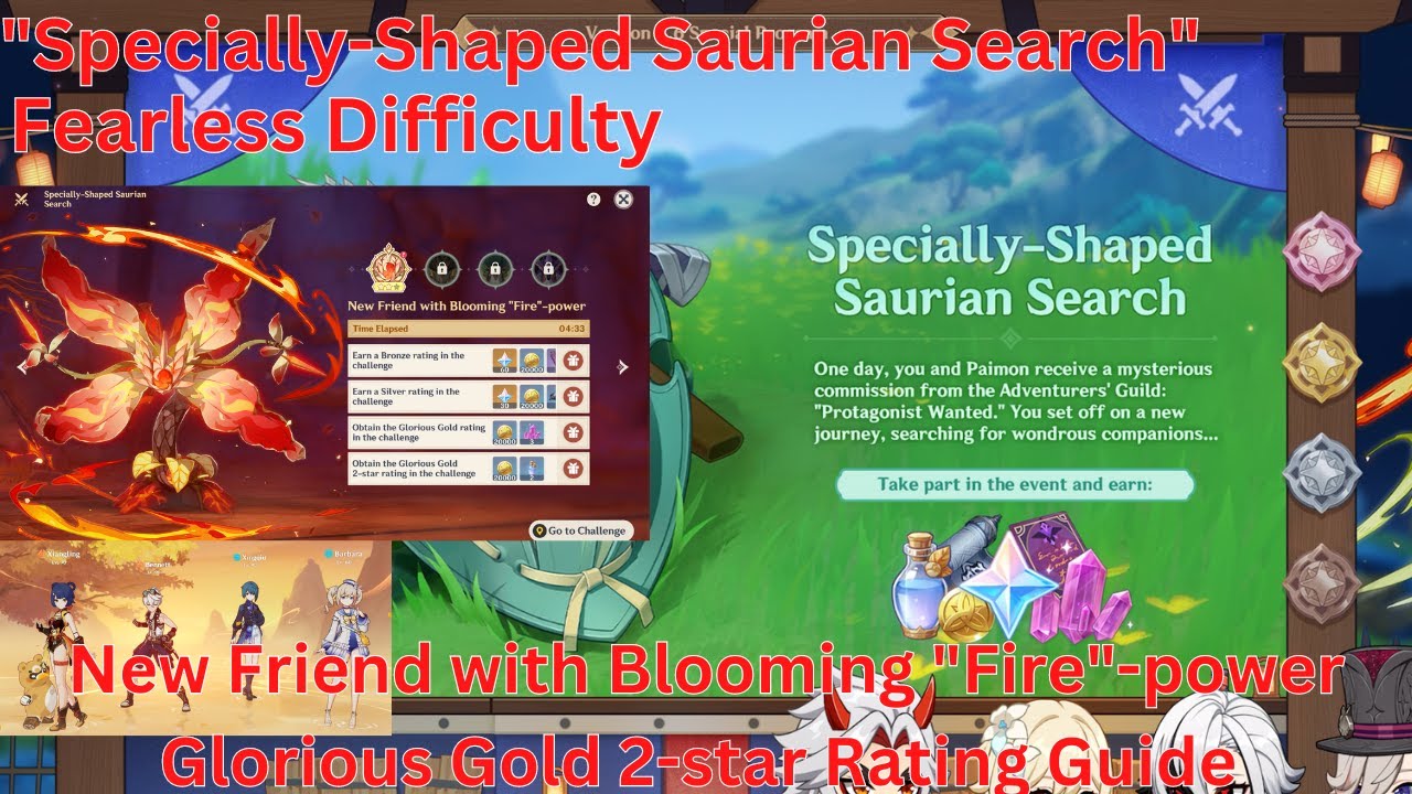 "Specially-Shaped Saurian Search" New Friend with Blooming "Fire"-power ...