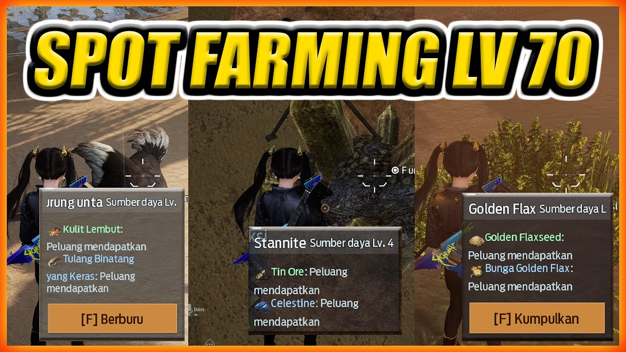 LOKASI FARMING LV 70 TERBAIK GARENA UNDAWN !! GOLDEN FLAXSEED | TIN ORE ...