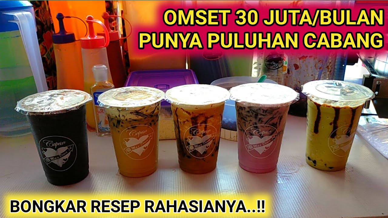 JELAS,DETAIL,LENGKAP SAMPAI TAKARAN, CAPOCINO CINCAU DI BIKIN ES VIRAL ...