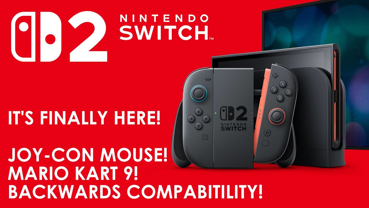 Nintendo Switch 2 Reveal! Joy Con Mouse Innovation and Mario Kart 9 ...