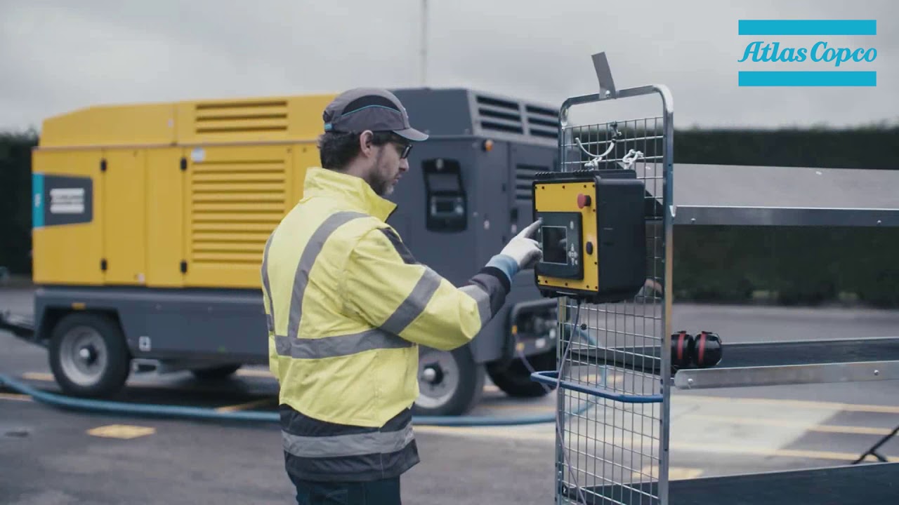 Controlador inteligente Atlas Copco Xc4004 para compressores. - YouTube