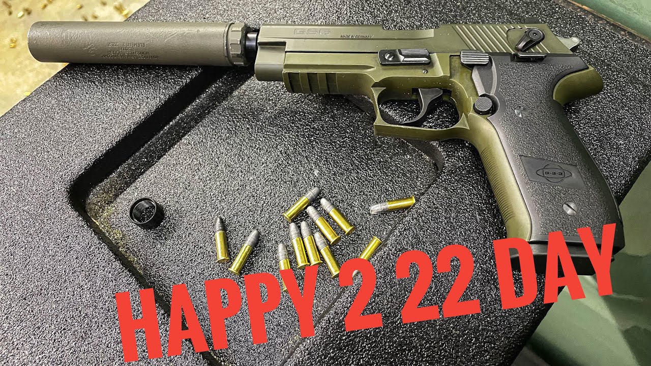 Shooting 22 pistols suppressed. Happy 2 22 day #222 #guns - YouTube