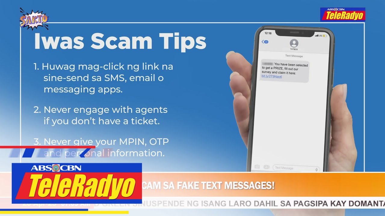 Iwas-scam sa fake text messages | SAKTO (20 April 2023) - YouTube