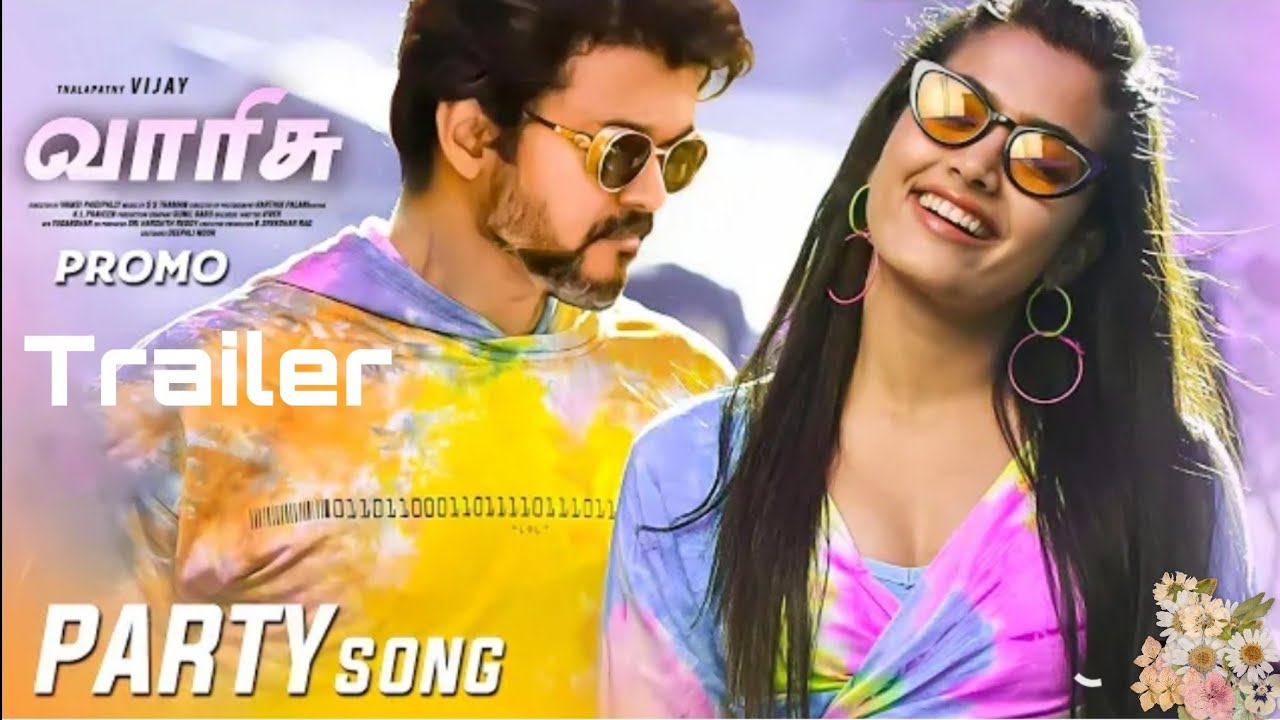 Varisu Promo|Party song|Vijay|Rashmika|S Thaman|Vamsi|First single ...