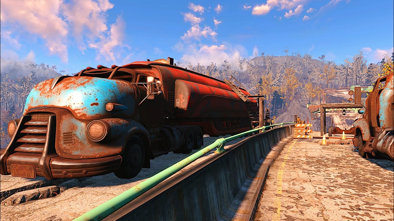 Fallout 4: Bridge Top Trailer Base - YouTube