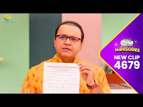 NEW! Ep 4679 - Bhide ne diya Secretary post se Resignation ?   | Taarak Mehta ka Ooltah  Chashmah