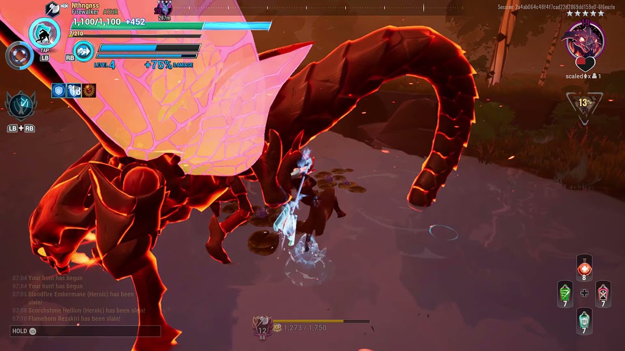 Flameborn Rezakiri is hard! Damn those fireballs!!! - YouTube