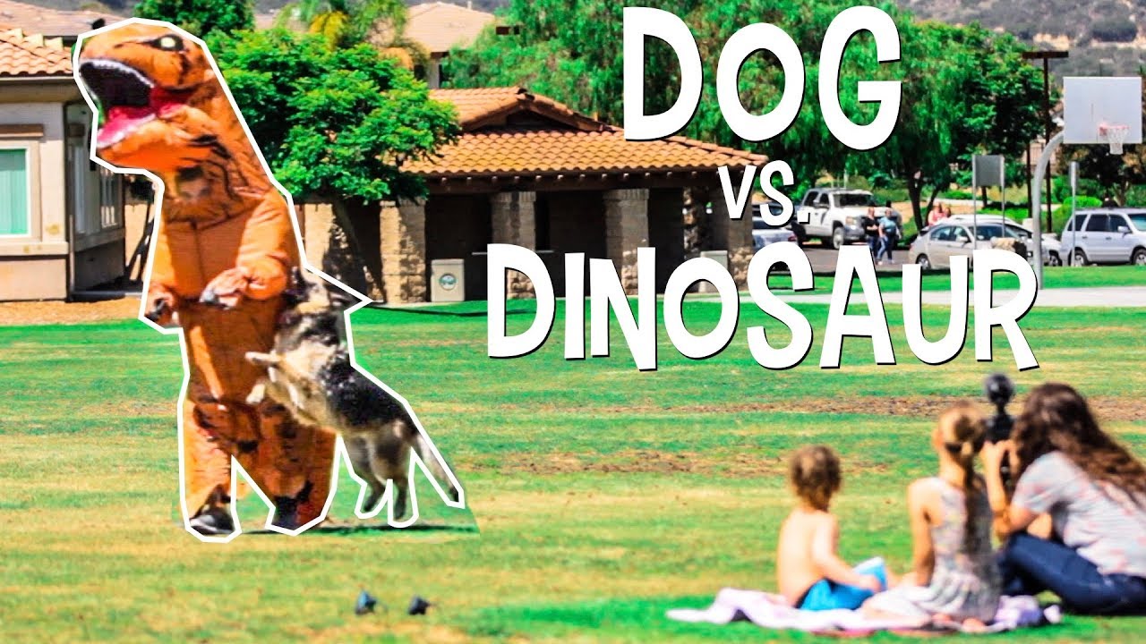 DINOSAUR PRANK! | FAMILY VLOG🐕🆚🦖 - YouTube
