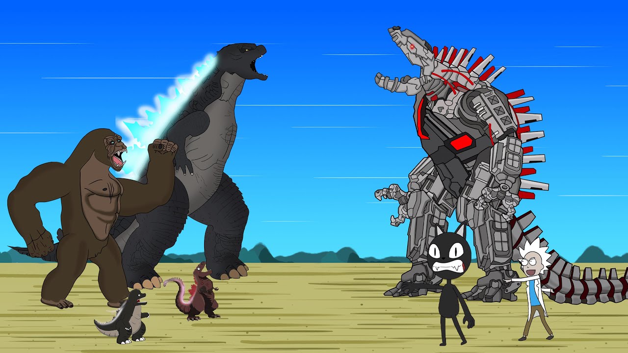 Rescue Godzilla From Mechagodzilla | Godzilla Cartoon Compilation (2025 ...