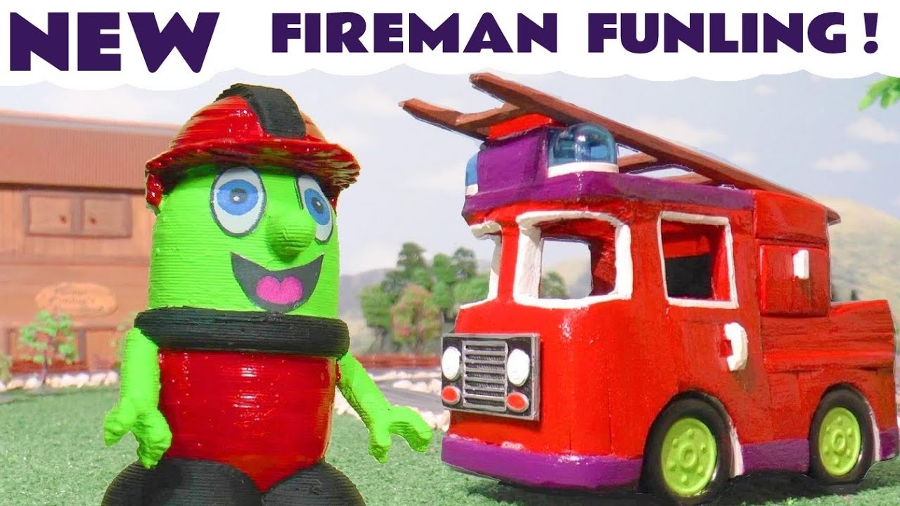 Funny Funlings new Fireman Funling Story - YouTube