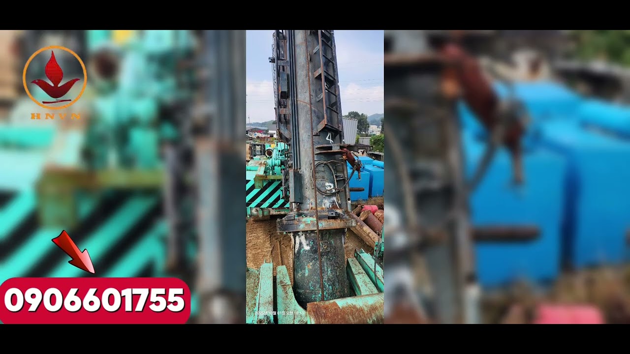 Máy đóng cọc DH608 -120m liên hệ Thuỳ Anh 0906601755 - YouTube