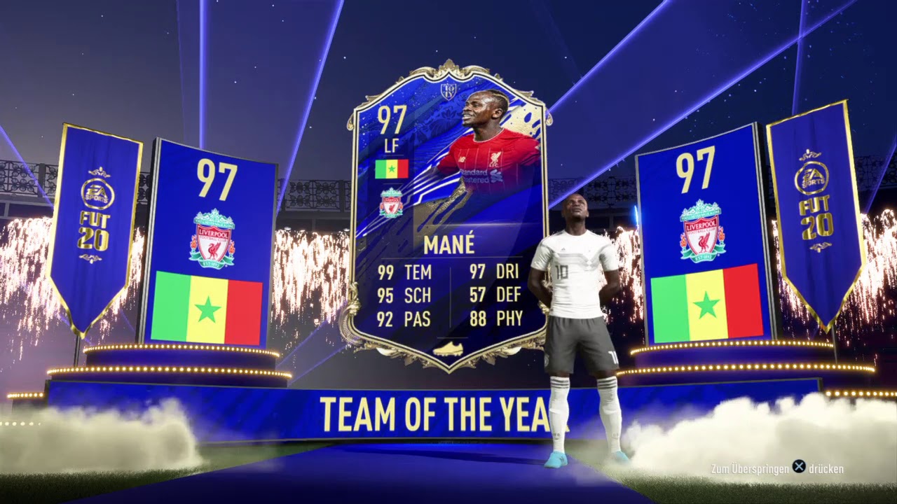 FIFA 20 TOTY Mane im Pack - YouTube
