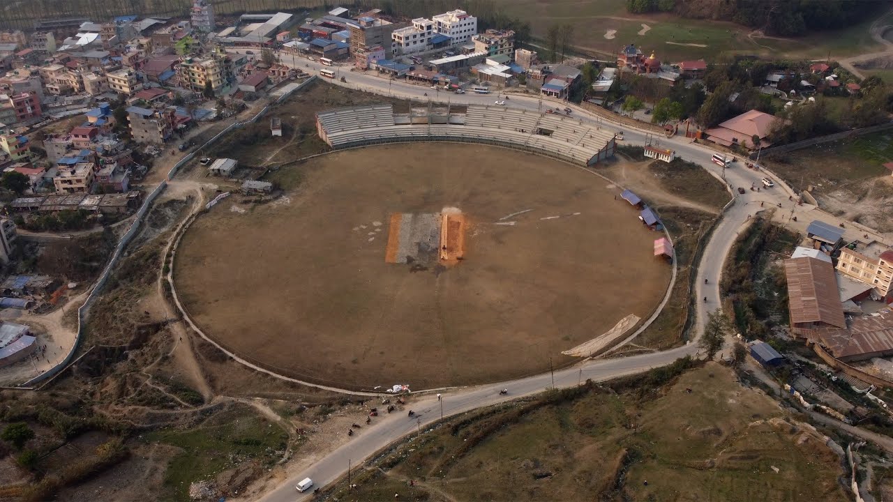 Mulpani Cricket Stadium | Under Construction | Drone - YouTube
