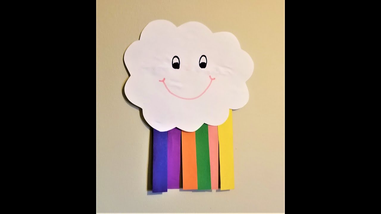KIDS CRAFT ~ Rainbow cloud craft ~ CRAFT ~ April showers ~ rainbows ...