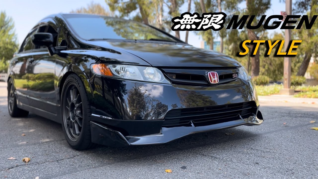 Installing Mugen Style Front Lip on my 8th Gen Si (FA5) - YouTube