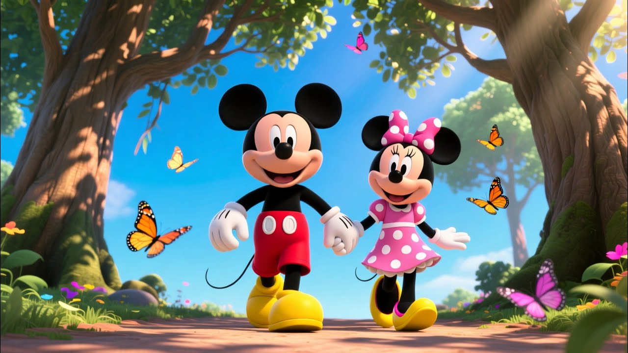 Mickey Mouse & Minnie Mouse Happy Little Walk 🚶🐭💖 | Cute Kids Adventure ...