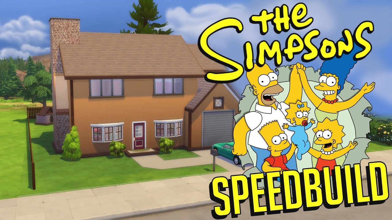 The Sims 4 | The Simpsons House Speedbuild 1/2 - YouTube