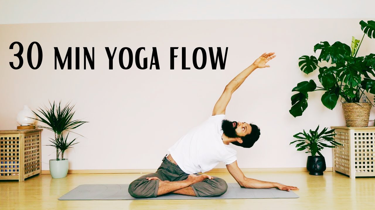 30 Minute Yoga Flow: Meditation, Asana, and Pranayama for a Calm Mind and Strong Body - YouTube