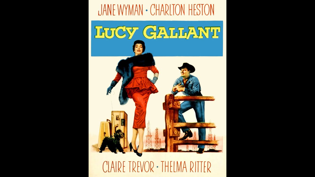 Lucy Gallant 1955 | Charton Heston Jane Wyman | Oil Boom Town Fashion ...