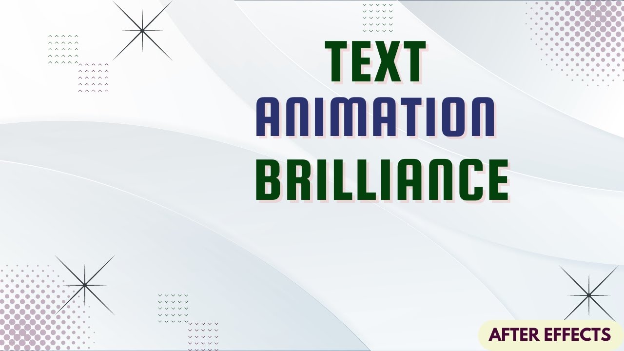 After Effects Text Animation: Master the Art of Motion Graphics - YouTube
