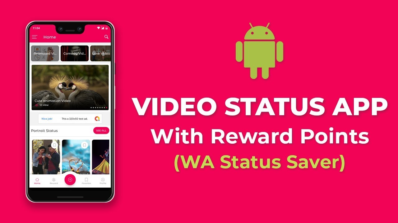 Android Video Status App With Reward Points - Source Code with Original ...