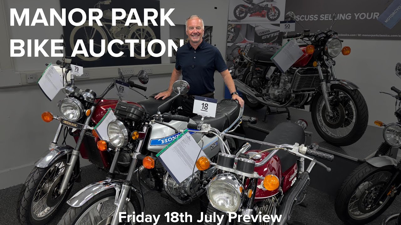 Steve Berry's Friday 18th July 2025 Motorcycle Auction Preview - YouTube