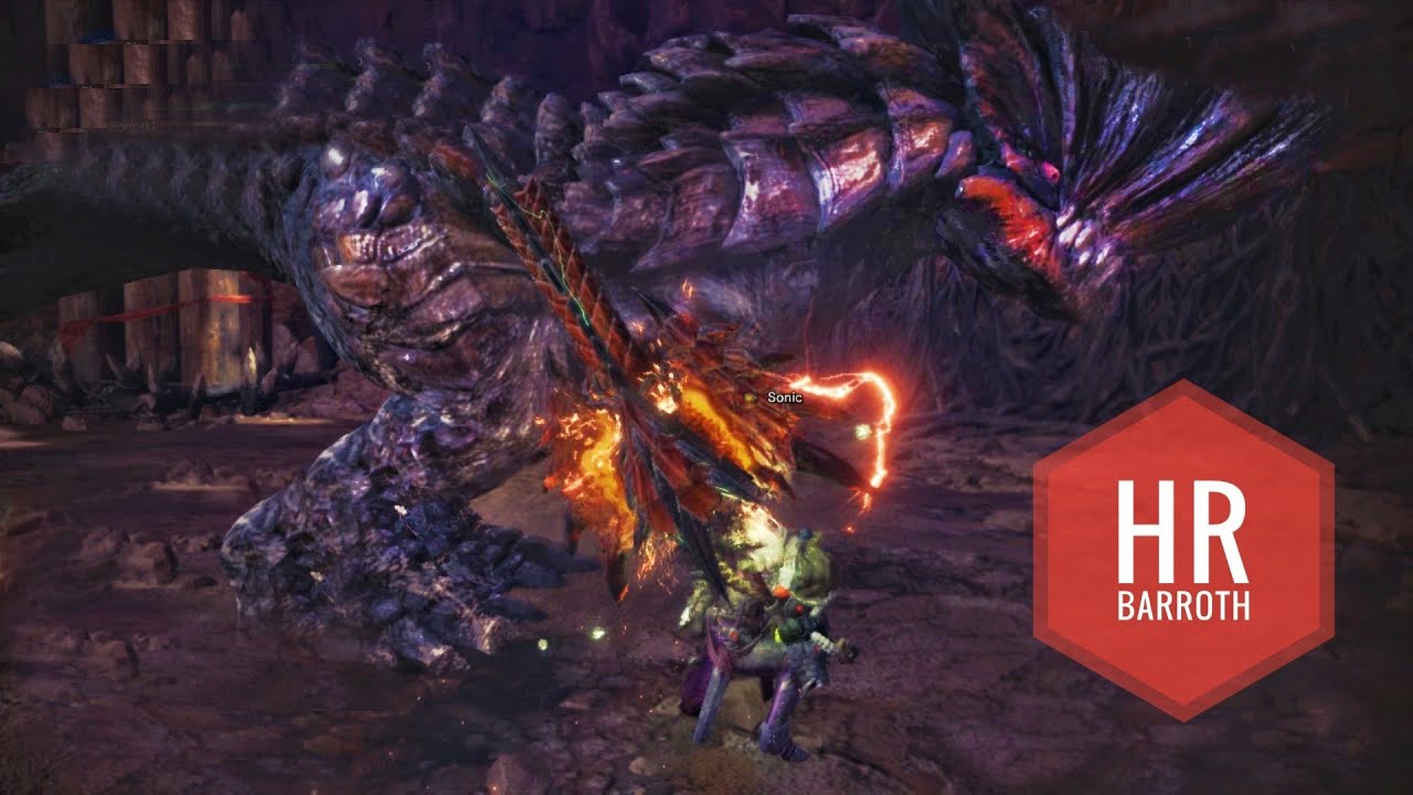 HR BARROTH - Arena (SOLO) || CHARGE BLADE - YouTube