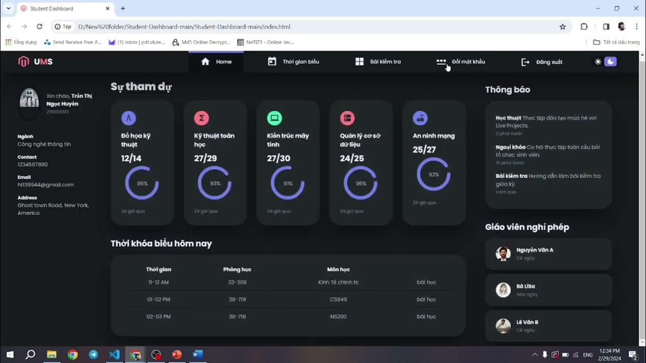 Source code HTML & TEMPLATE (css + js) WEBSITE QUẢN LÝ THỜI GIAN BIỂU ...