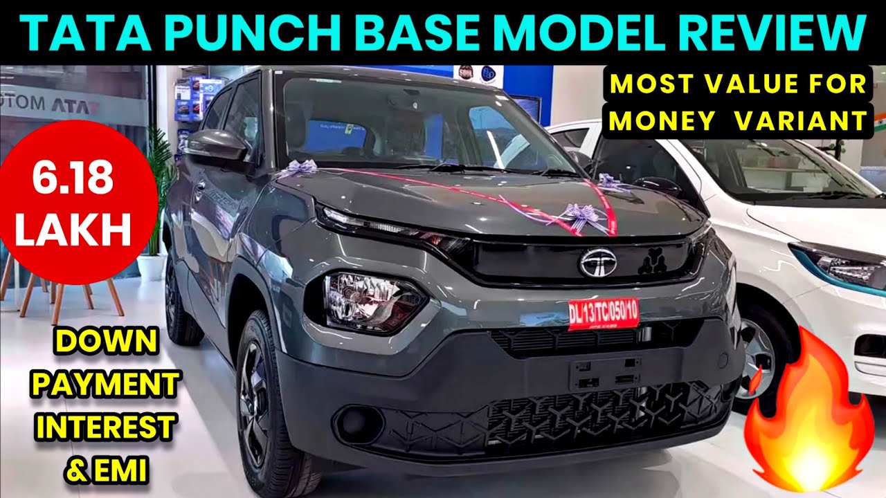 Tata Punch Base Model Pure Review😍Tata Punch Pure Base Model 2024🔥Best ...
