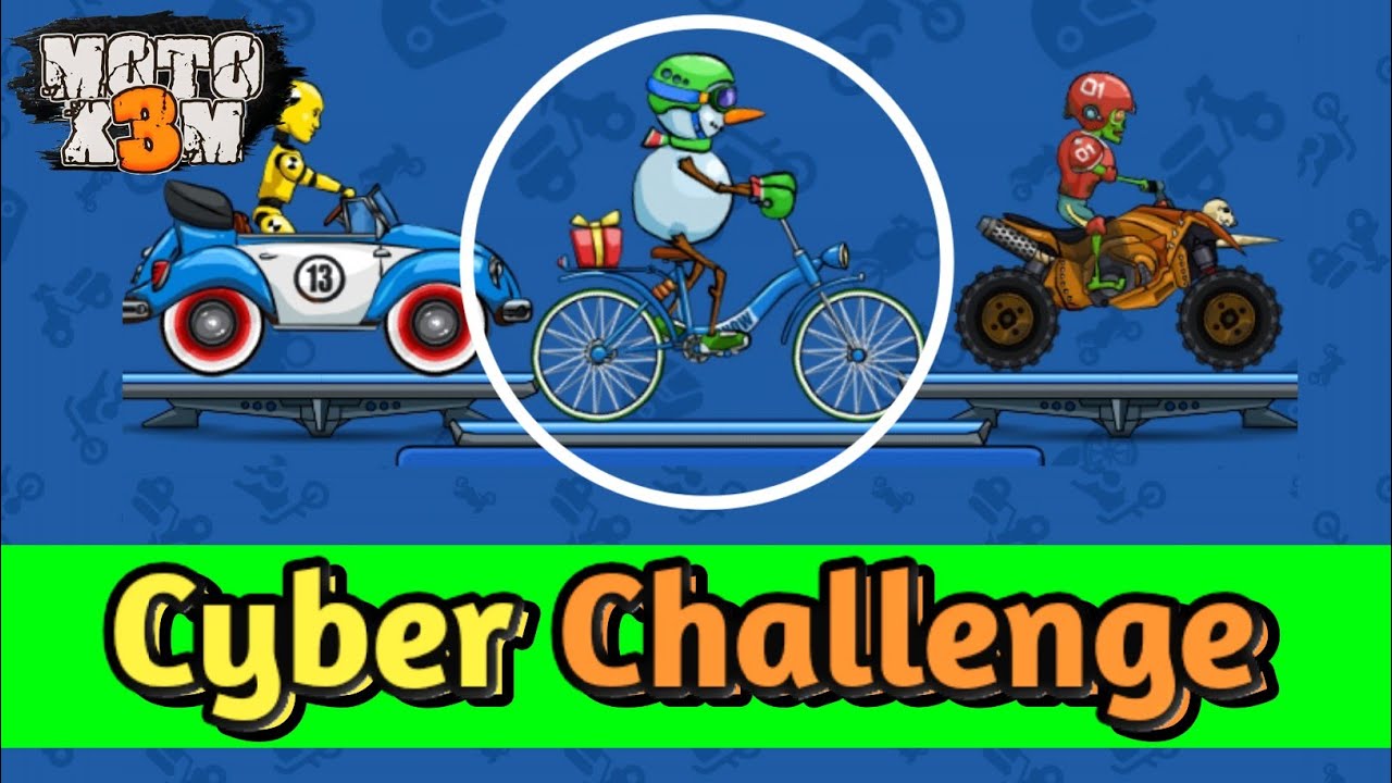 Moto x3m Bike Racing Games - Cyber Challenge Full Gameplay Walkthrough ...
