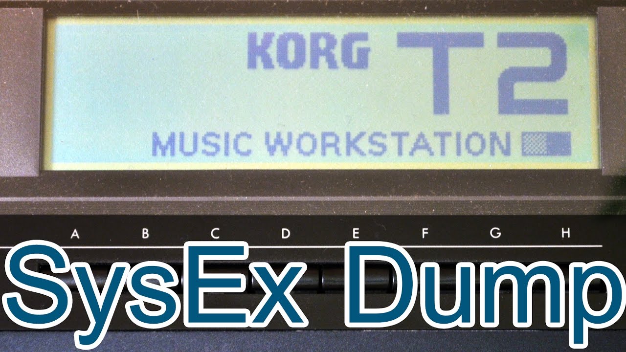[tutorial] Korg T2 SysEx Backup (Midi OX) - YouTube