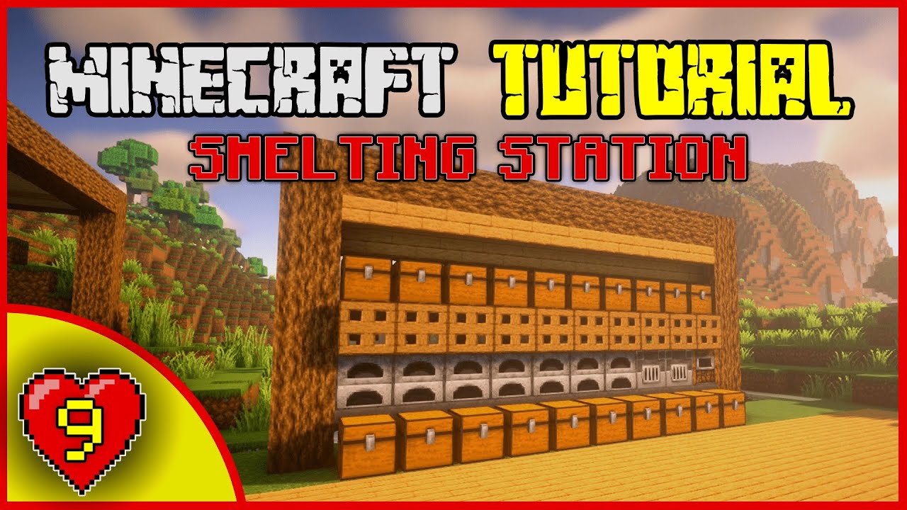 Part - 9 | EASY Furnace Smelting Station | Minecraft Survival Series S1 ...