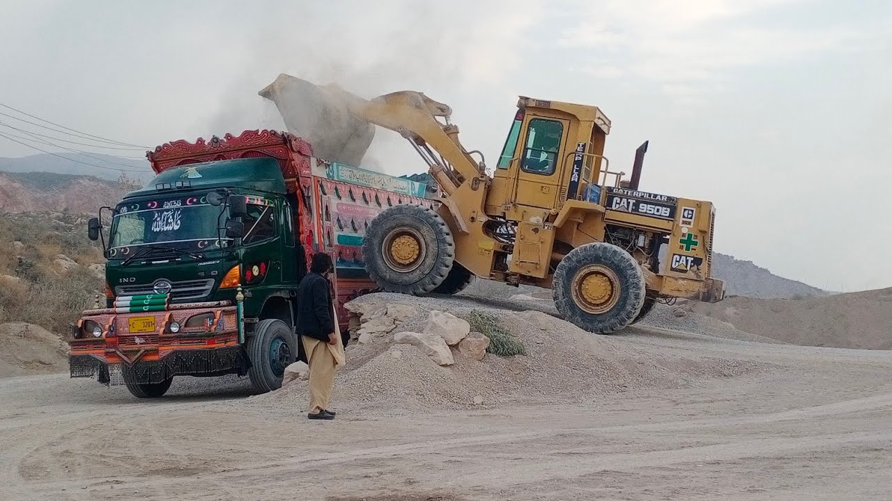 Loading damper with caterpillar - YouTube