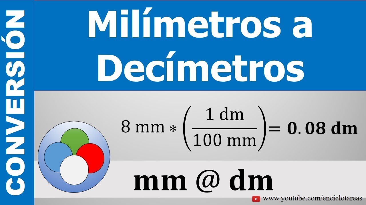 CONVERTIR DE MILIMETROS A DECIMETROS mm A Dm YouTube
