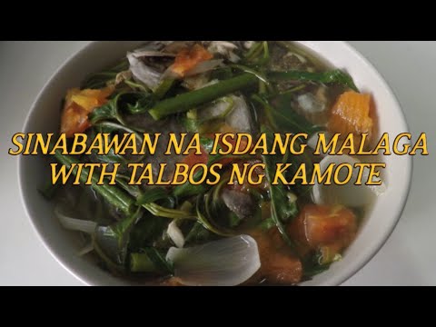 SINABAWAN NA ISDANG MALAGA WITH TALBOS NG KAMOTE KRRT - YouTube