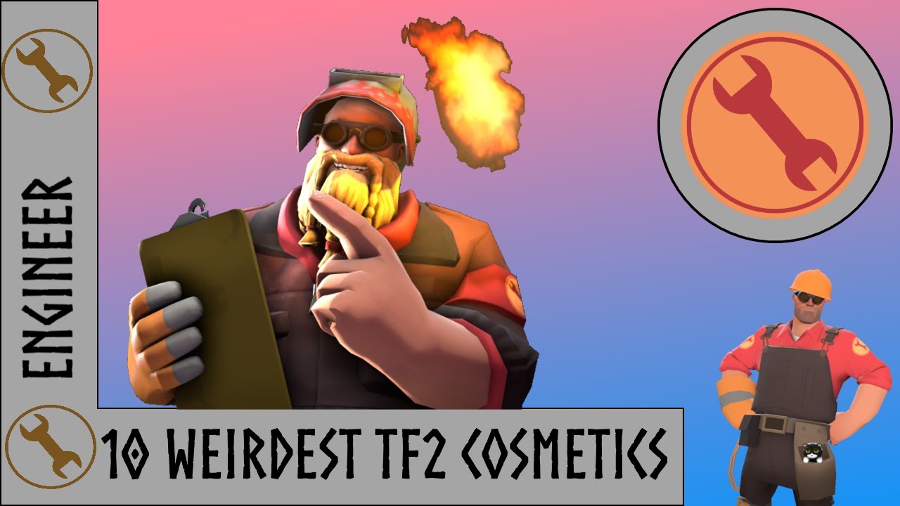 10 Weirdest Engineer Cosmetics [TF2] [Commentary] - YouTube
