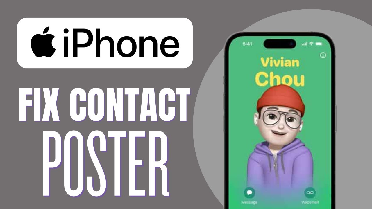 How To Fix Contact Poster Not Working After iOS 17 Update - YouTube