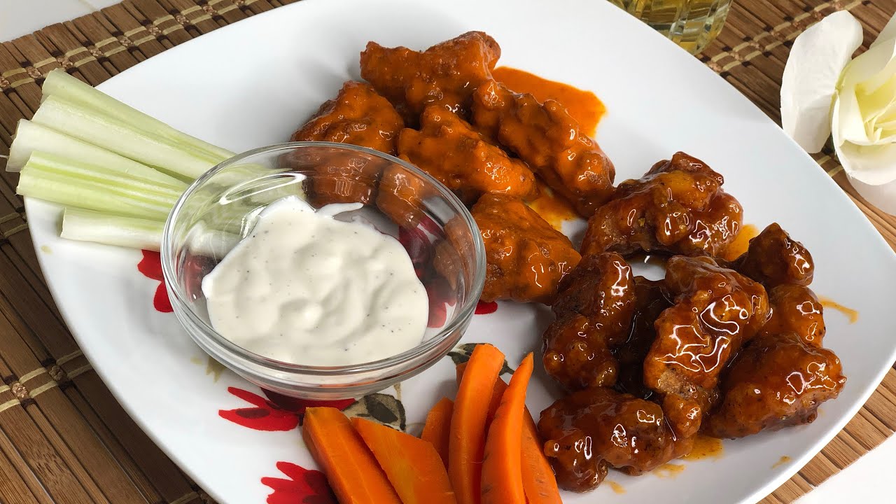 COMO HACER BONELESS MAS FÁCIL MANGO HABANERO Y SALSA BUFFALO !!! - YouTube