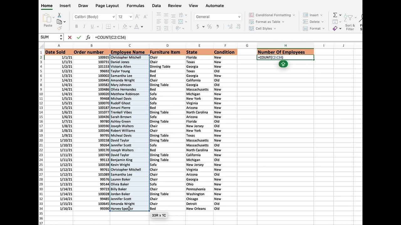How to use COUNT A in Excel. #excel #exceltutorial #exceltips - YouTube