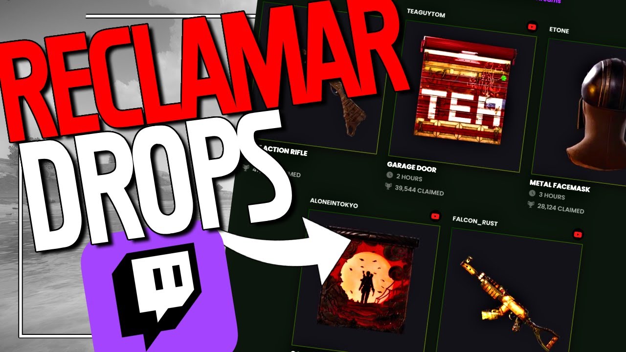 ⚠️COMO RECLAMAR Y FARMEAR LOS DROPS SKINS DE RUST⚠️ - RUST EN ESPAÑOL ...