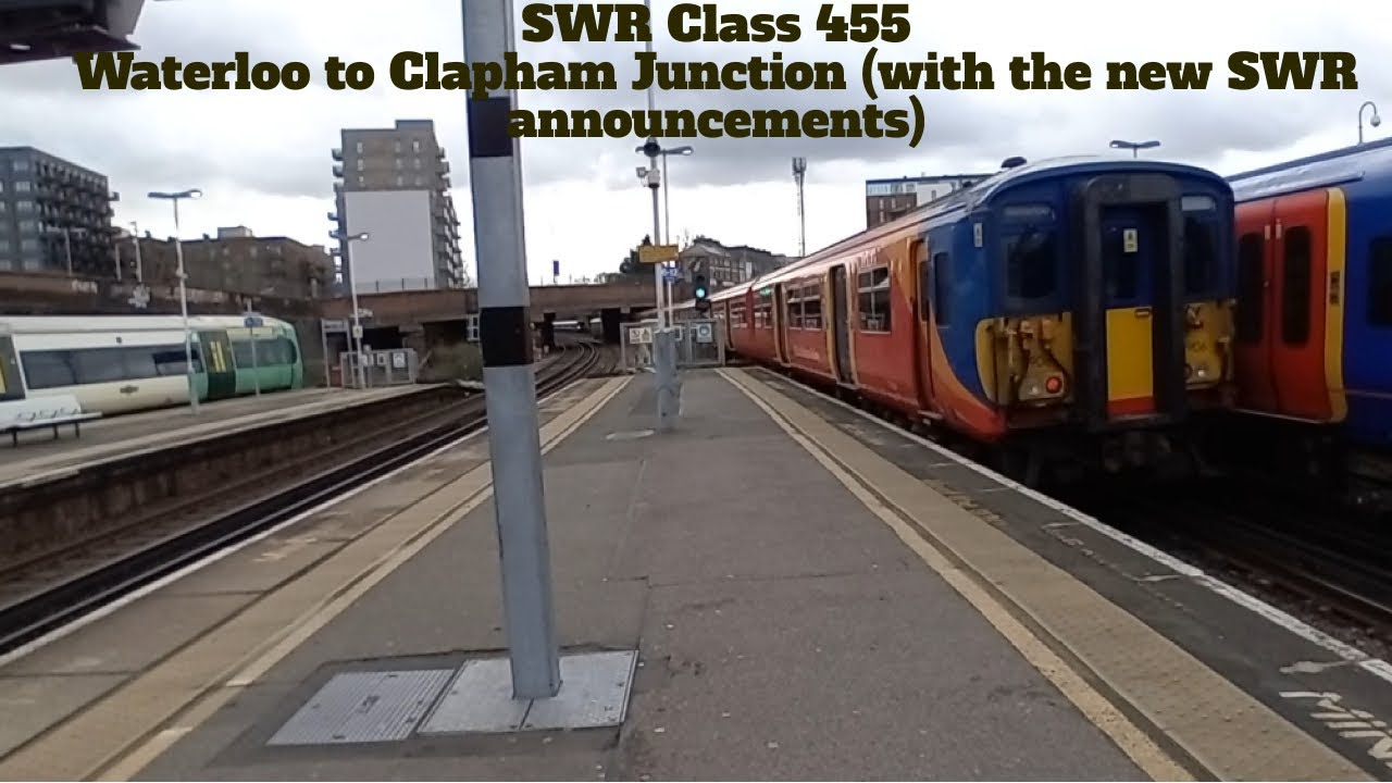 SWR Class 455/7 | London Waterloo to Clapham Junction (with new SWR ...