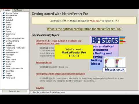 What's new in MarketFeeder Pro 8.11.1.1 - YouTube