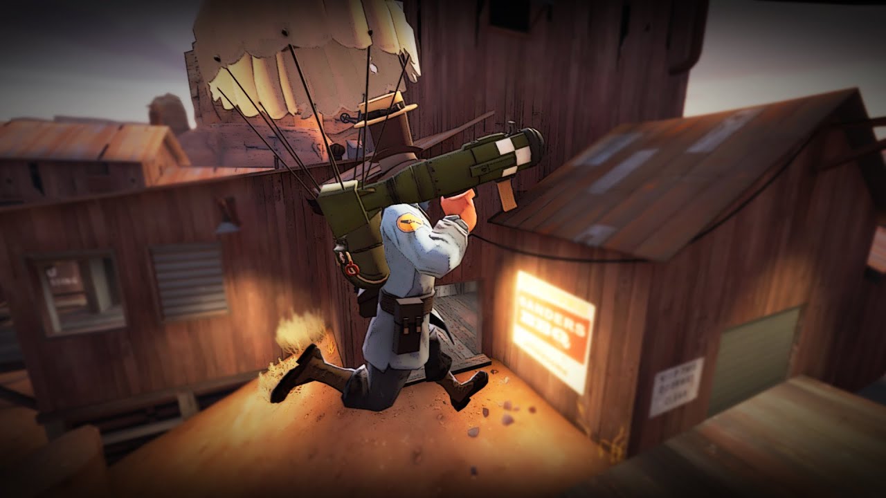 TF2: The BASE Jumper and the Air Strike - YouTube