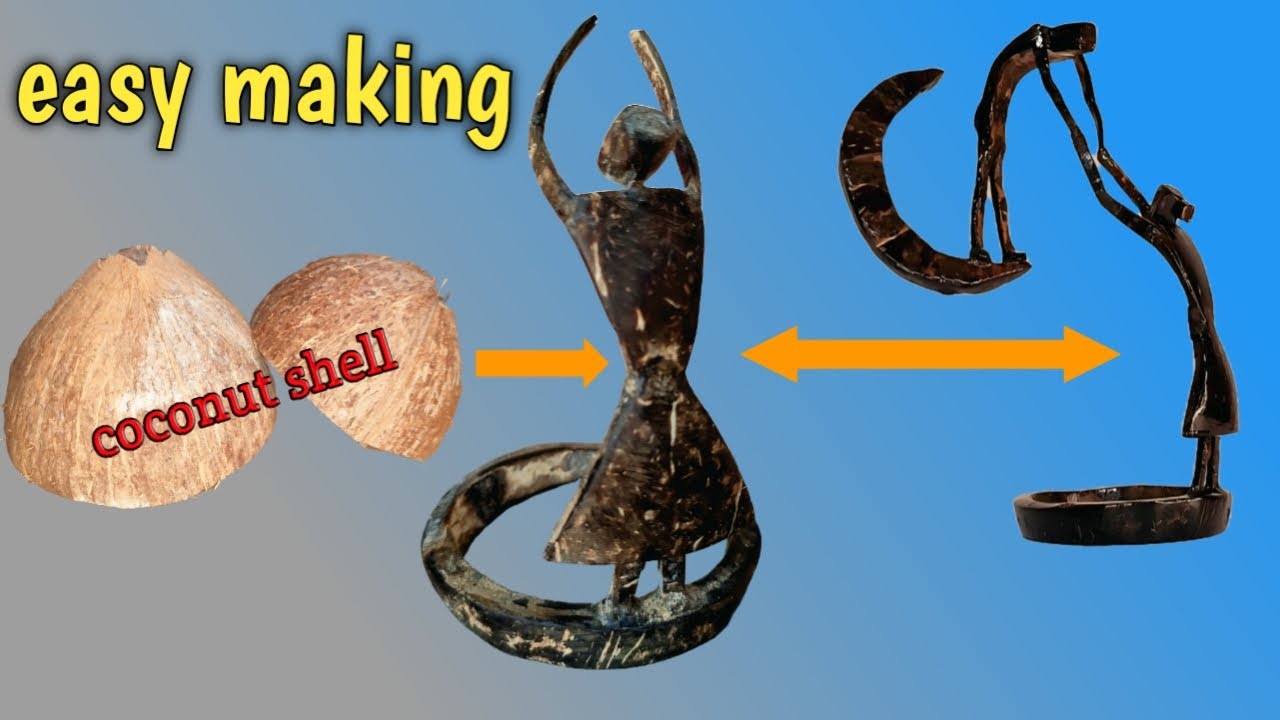 How to make coconut shell craft 🥥🥥 || DIY handmade coconut shell craft ...