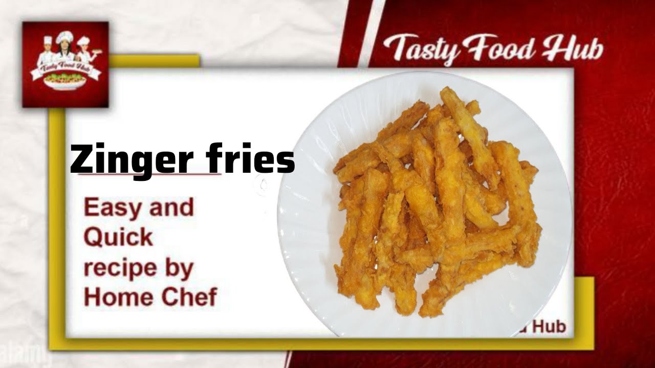 zinger fries | crispy crunchu fries | easy recipe of fries| easy recipe ...