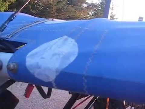 Patching an Ultralight Wing - YouTube