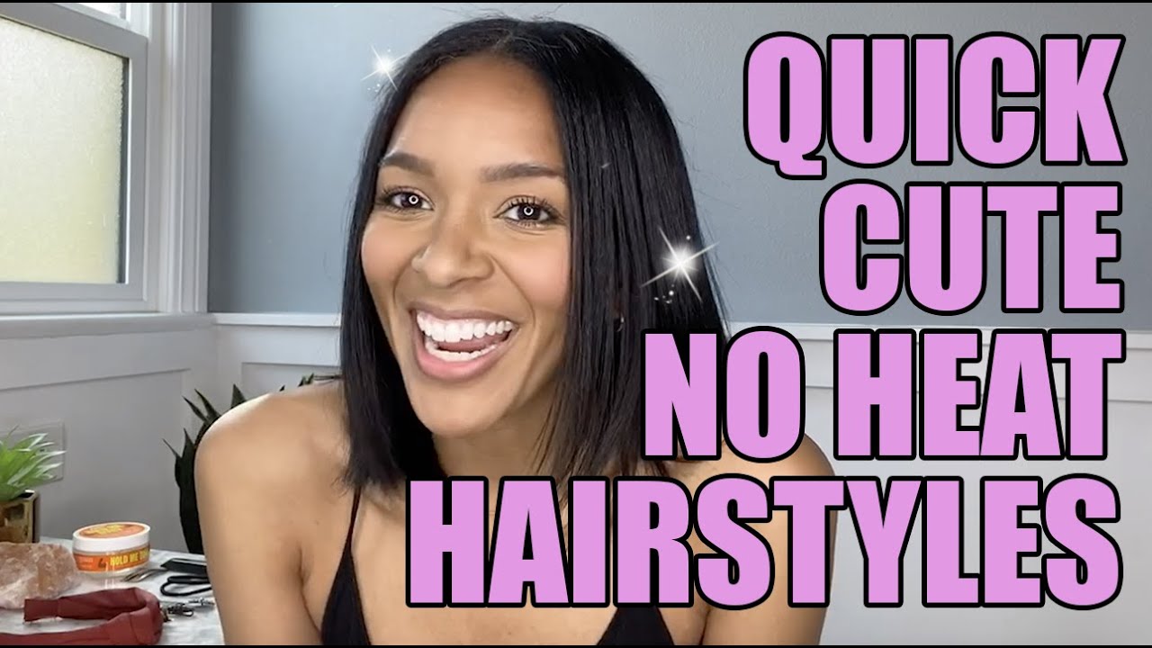 Easy No Heat Hairstyles for Short Blow Out Hair :-) | Lizzy Mathis ...
