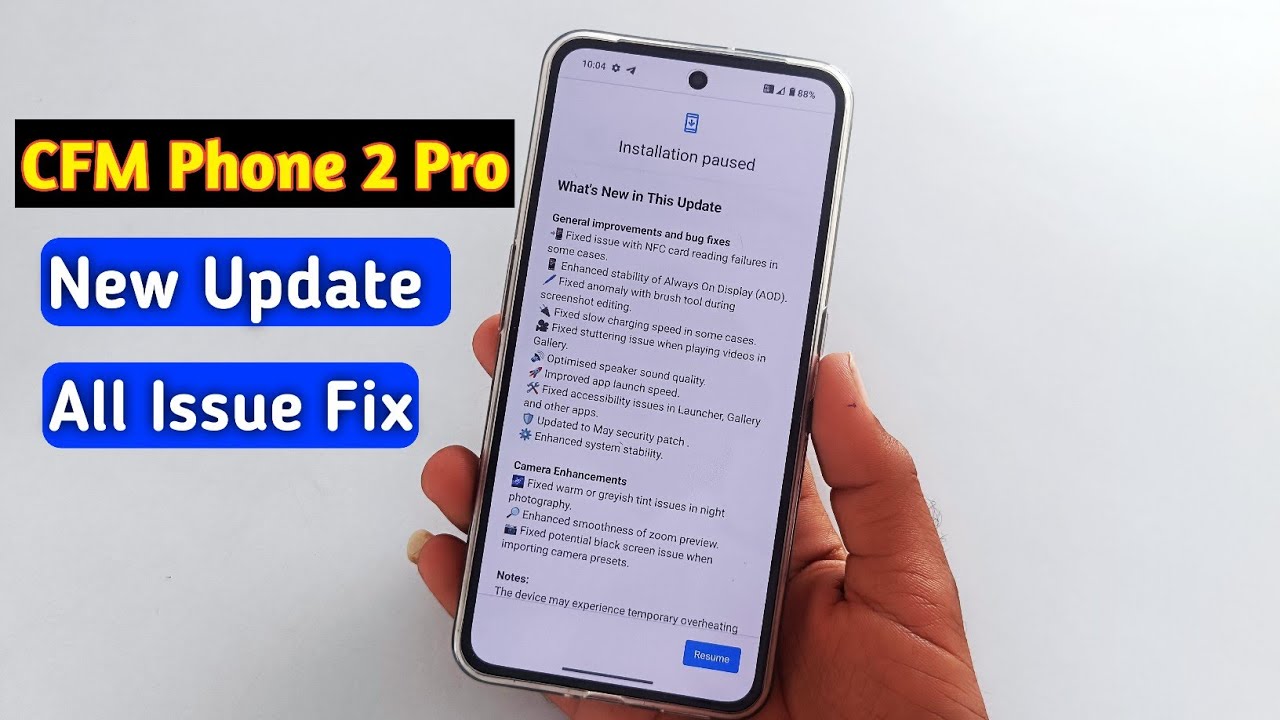 CMF Phone 2 Pro New Update | CFM Phone 2 Pro May Security New Update ...
