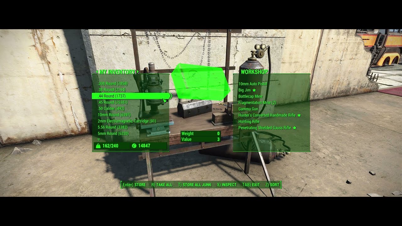 Fallout 4 MOD - Directly Moddable Stored Weapons - YouTube